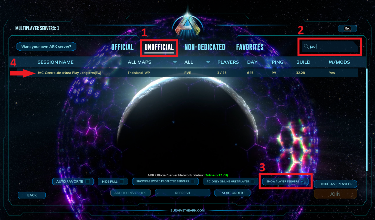 ARK-Ascended Server (Cluster) – JAC-Central